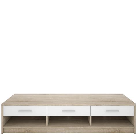 Comodă Tv Nepo Rtv3sn Stejar Sonoma Niphea Alba Romobil