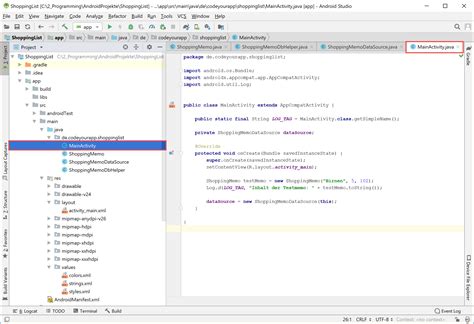 Android Sqlite Tutorial Teil Sqlite Datenbank Integrieren