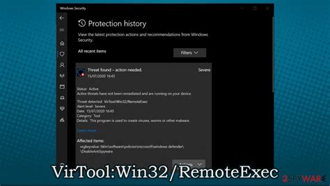 Remove VirTool Win RemoteExec Virus Removal Instructions Free Guide