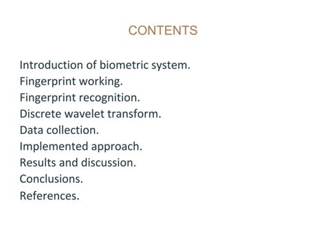 Fingerprint Recognition PPT