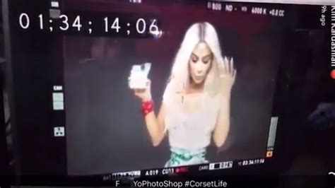 Kim Kardashian Gives Thoughts On The Word Milf In Behind The Scenes Clip For Fergie S New