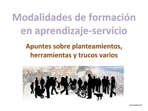 Modalidades De Formación Aps Ppt