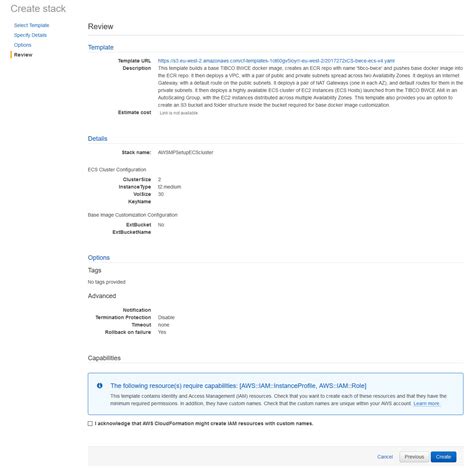 Launching Cloudformation Template To Set Up Aws Ecs Cluster
