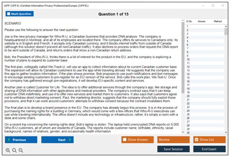 Updated Iapp Cipp E Exam Prep Practice Test Engine And Pdf