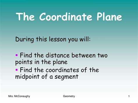 PPT The Coordinate Plane PowerPoint Presentation Free Download ID 6795034