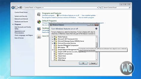 Windows Turning Off Windows Features YouTube