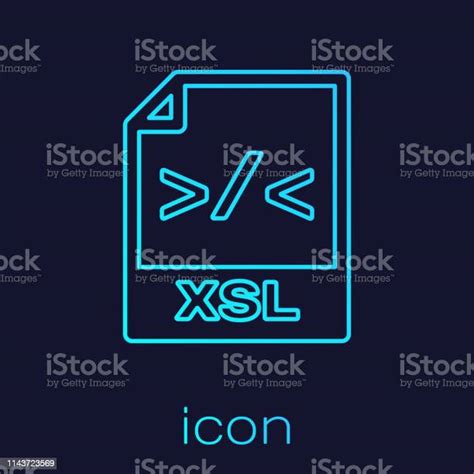청록색 Xsl 파일 문서 아이콘입니다 다운로드 Xsl 버튼 라인 아이콘 파란색 배경에 고립 엑셀 파일 기호입니다 벡터 일러스트 0명에 대한 스톡 벡터 아트 및 기타 이미지
