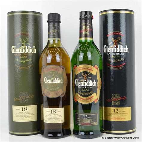Glenfiddich 18 Year Old Ancient Reserve And Glenfiddich 12 Year Old