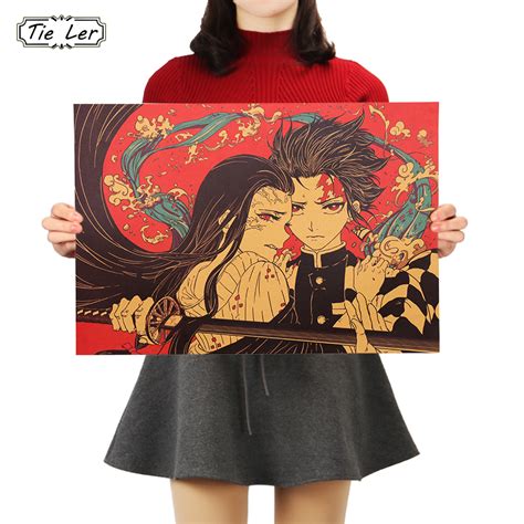Demon Slayer Tanjiro Nezuko Decoration Poster Demon Slayer Store