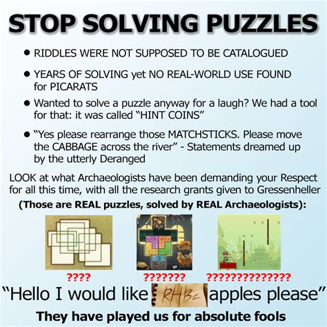 Stop Solving Puzzles R Stopdoingscience