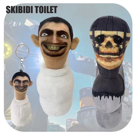 Skibidi Toilet Plush Toy Stuffed Doll Prank Game Prop Funny Home