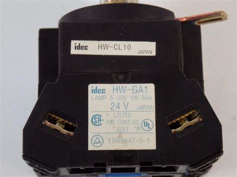 IDEC PUSH BUTTON SWITCH BODY HW G NO BUTTON EBay