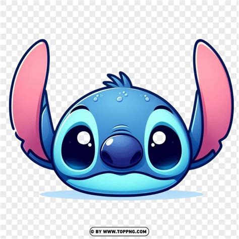 Stitch Character Face Toppng In 2025 Stitch Character Cute