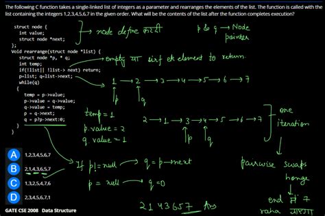 Data Structures Gate Cse 2008 Question 62