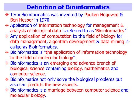 41 Introduction To Bioinformatics Ppt Biotech And Biomedical