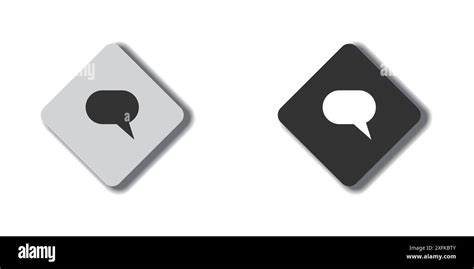 Talk Bubble Speech Icon Comment Icon Dialog Symbol Speech Bubble Flat Vector Illustration