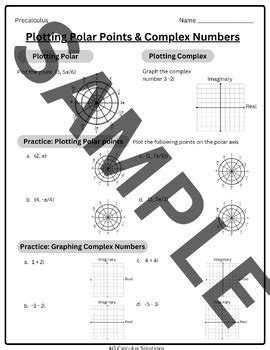 Conversions W Polar Coordinates Complex Numbers By AG Calculus Solutions
