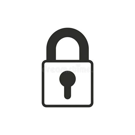 Simple Icon Of A Closed Padlock Representing Security Privacy Data Protection And Safety Stock