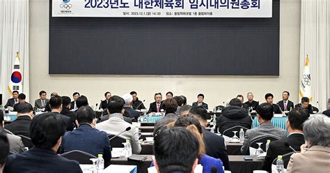 대한체육회 2023년도 임시대의원총회 개최 문체부 과도한 운영 개입 성토