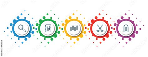 Editable Thin Line Icons With Infographic Template Infographic For Miscellaneous Concept