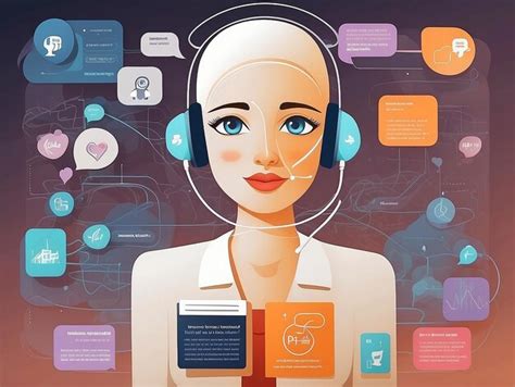 natural language processing and ai chatbots premium ai generated image