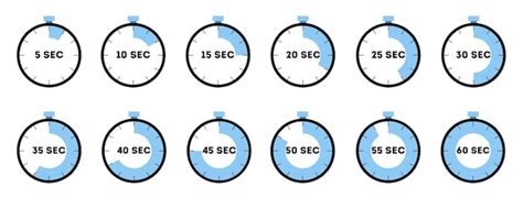 Premium Vector Set Of Analog Clock Icon