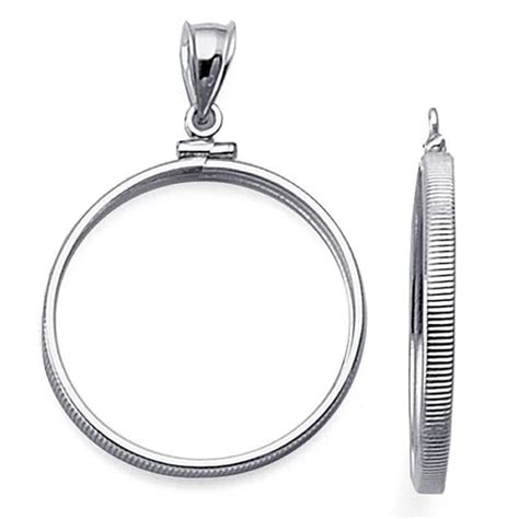 Sterling Silver Coin Pendant Mounting Us Coin Holder Etsy