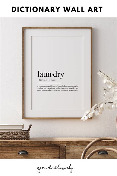 Fun Dictionary Definitions Wall Art Digital Download Laundry Wall Art Photo Wall Art Wall Art