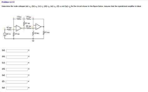 Problem 64 9 Determine The Node Voltages A Va B Vb C Vc D