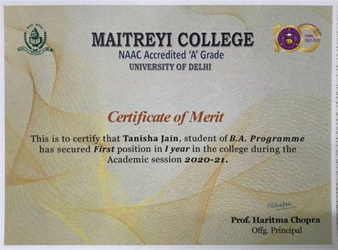 Tanisha Jain On Linkedin Happy And Proud To Share That I Have Secured 1st Rank In Year 1 In