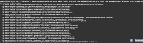 bucket operations an issue with c awssdk s3 client · issue 1764 · aws
