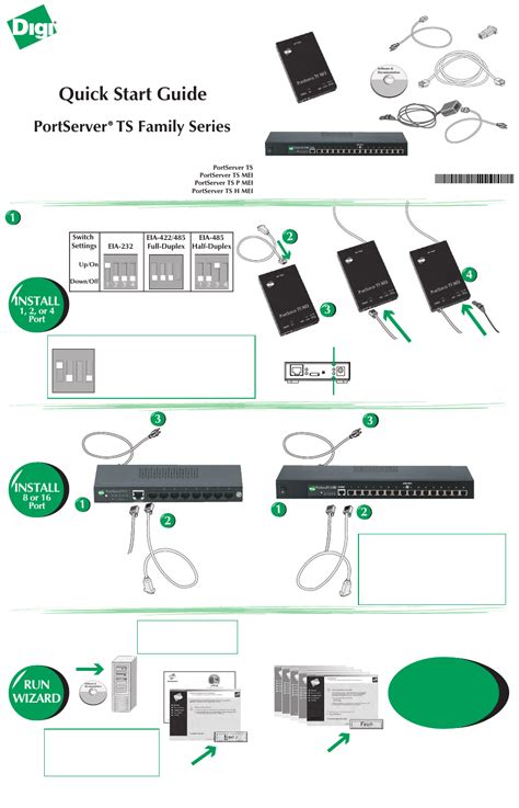 digi portserver ts 1 mei user manual 2 pages