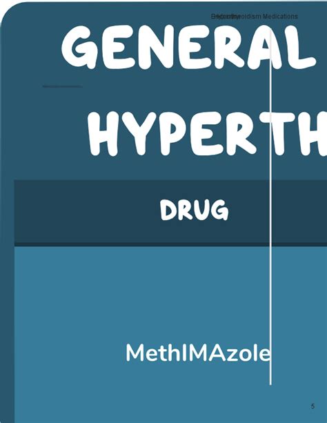 Hyperthyroidism Medications Osmosis