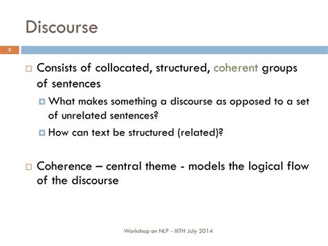 PPT Discourse Processing PowerPoint Presentation Free Download ID 4222667