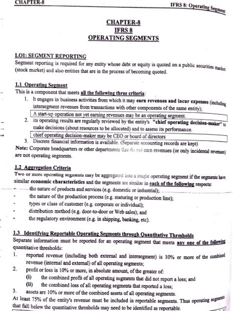 Ifrs 8 Operating Segment 2020 Pdf