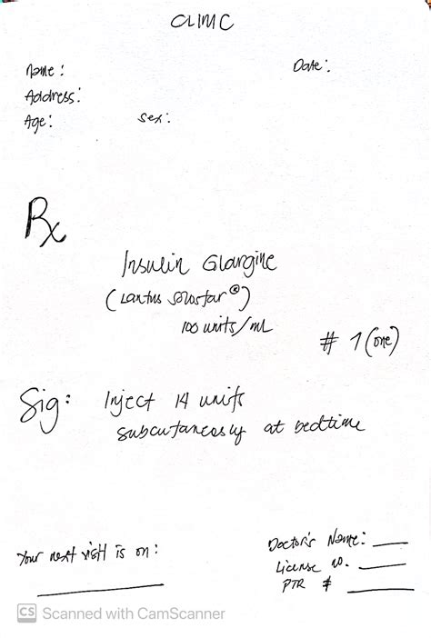 [solved] My Question Is To Make A Prescription For Initial Dose Of Lantus Course Hero