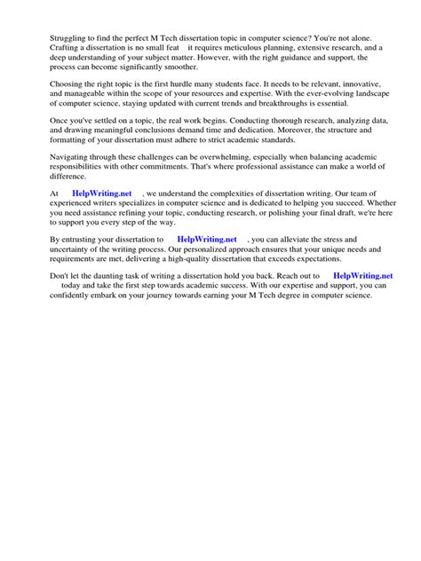 M Tech Dissertation Topics Computer Science Pdf Science Computer