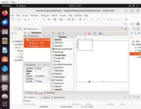 Wayland Support For SWT Editor Issue 633 Eclipse Windowbuilder