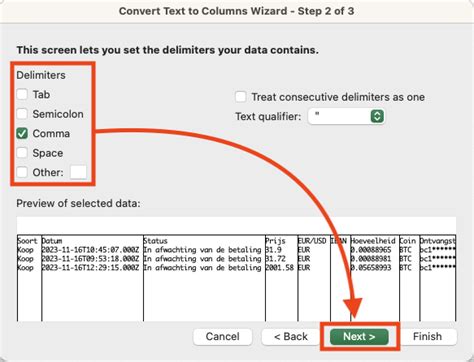 Hoe Maak Je Een Csv Bestand Overzichtelijk In Excel Btc Direct