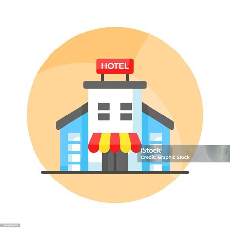 아름답게 디자인 된 호텔 아이콘 호텔 건물의 현대적인 스타일 벡터 사용자 정의 및 사용하기 쉬운 건축에 대한 스톡 벡터 아트 및