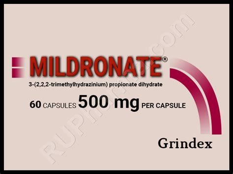 Buy Mildronate® Meldonium 250 500 Mgcap 40 60 Caps