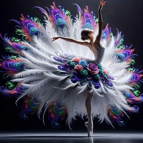 Temu｜다이아몬드 페인팅 키트 성인용 Diy 5d 풀 드릴 발레 댄서 페더드 윙 모자이크 크래프트 초보자 친화적인 캔버스 아트 세트 홈 벽 장식 생일 크리스마스