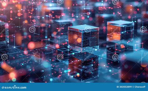 Abstract Representation Of A Quantum Computer Stock Image Image Of
