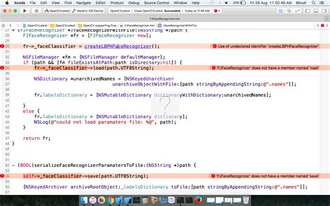 Objective C Opencv Face Recognition Ios Stack Overflow