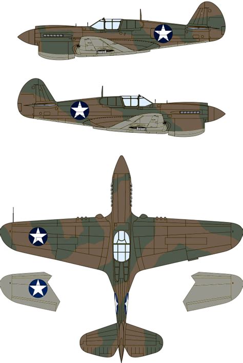 Curtiss P40 Warhawk Aircraft 48 Off