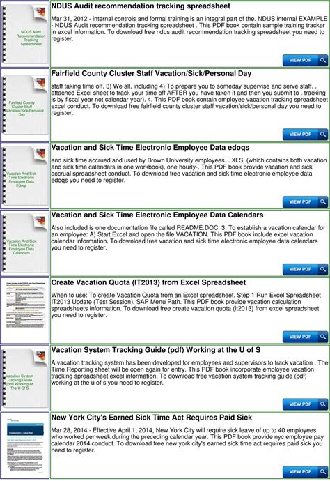 Personal Time Off Tracking Spreadsheet In Vacation And Sick Accrual Tracking Spreadsheet