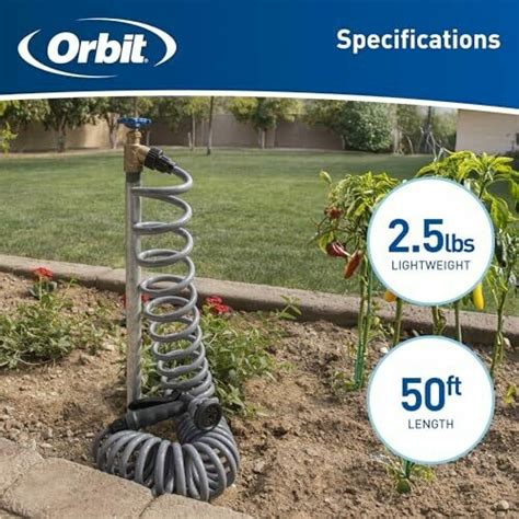 Orbit 27560 Coil Garden Hose 50ft Coiled Hoses Speed Cubes