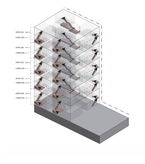 3d Vertical Circulation Diagram Vertical Design Architecture