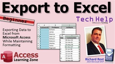 Exporting Data From Microsoft Access To Excel With Formatting Raccesslearningzone