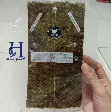 Jual Nori Onigiri Nori Wrapper Triangle 5 Lembar Shopee Indonesia